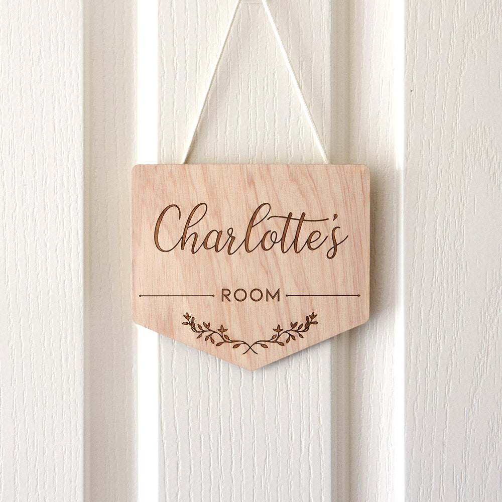 Bedroom Hanging Door Sign - Personalised! – Minting Memories