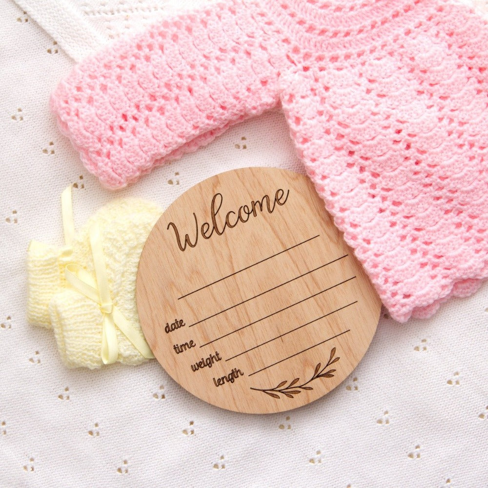 Australian Made Wooden Birth Announcement Plaque – Minting Memories