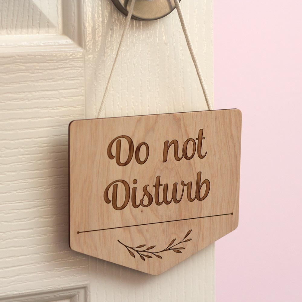 Do Not Disturb - Front Door Hanging Sign – Minting Memories
