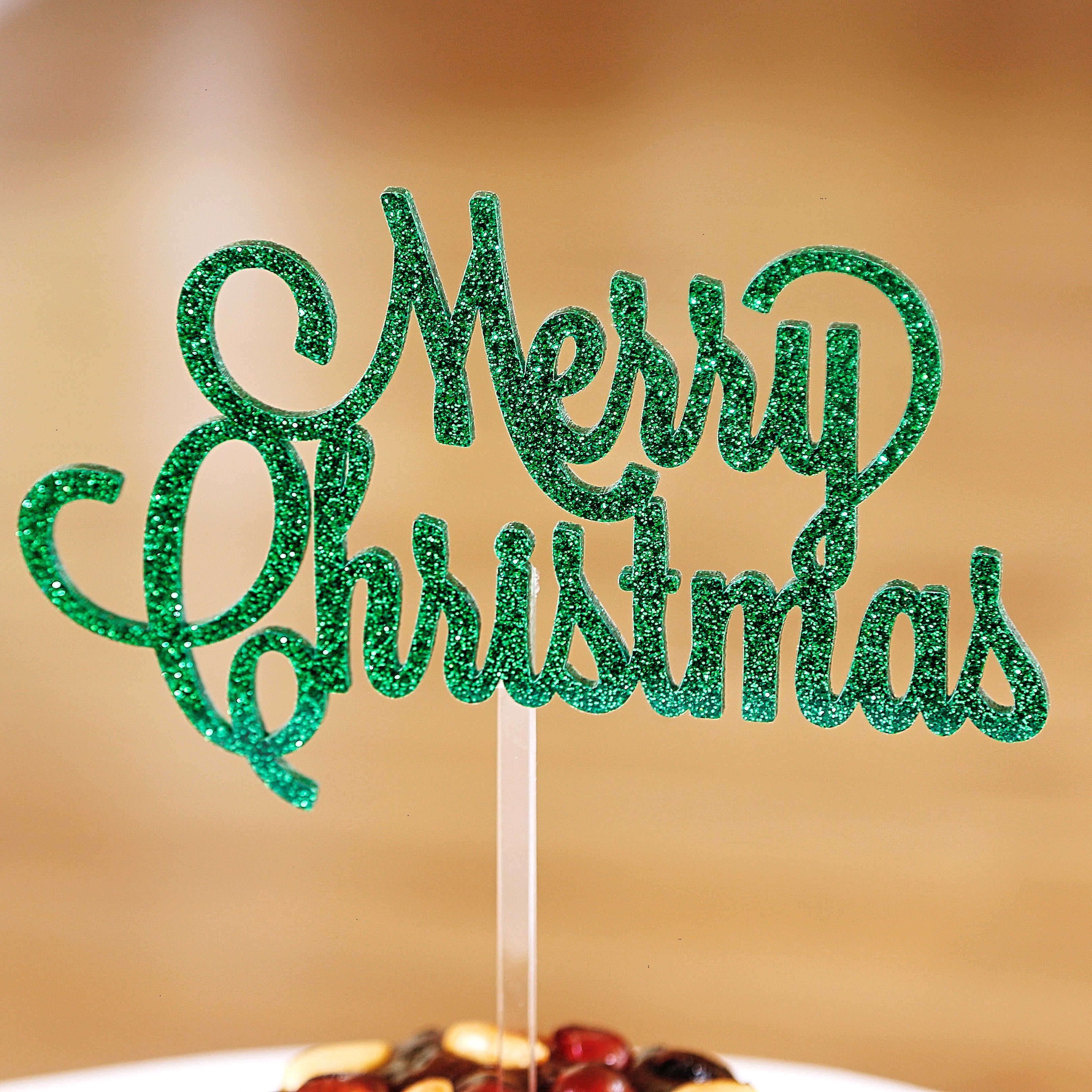 Glitter Cake Topper Merry Christmas Minting Memories Glitter Cake Topper Merry Christmas Minting Memories